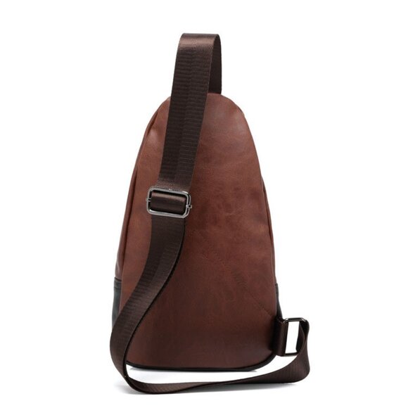 RSWSP | Bags | Mens Leather Chest Sling Packs Shoulder Cross Body Bag ...